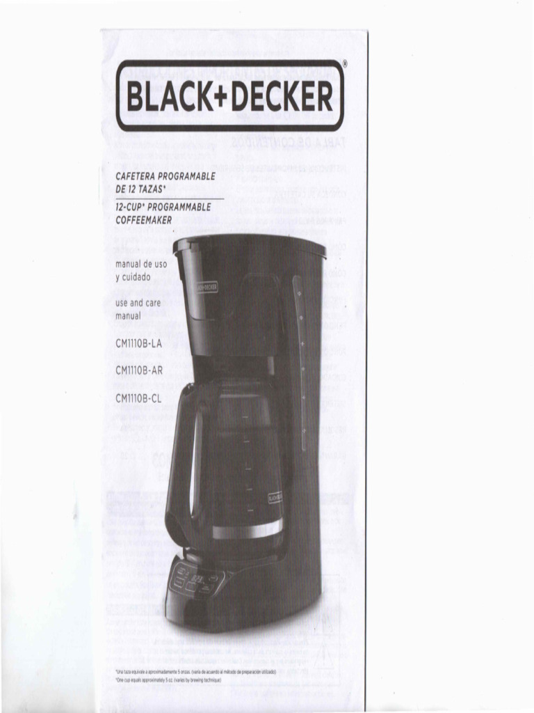 Cafetera Black+decker | PDF