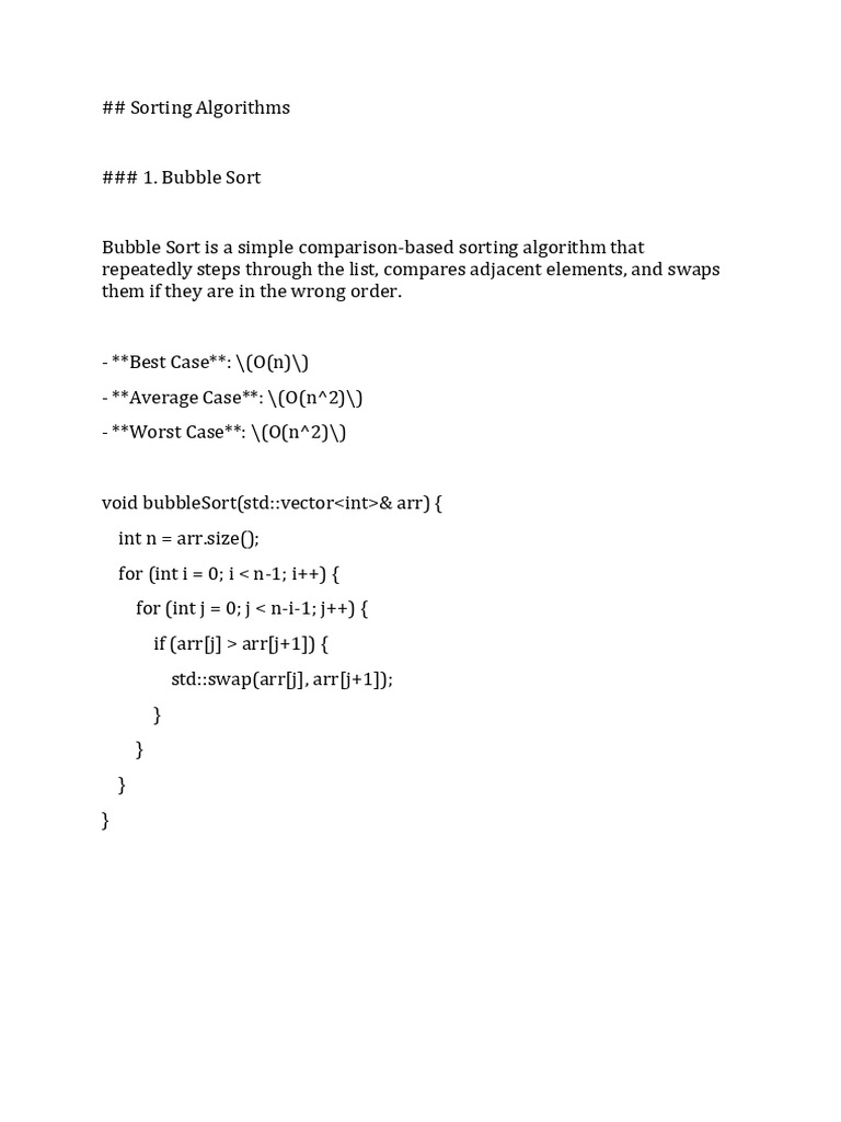 sorting algo | PDF | Theoretical Computer Science | Algorithms sorting algo | PDF | Theoretical Computer Science | Algorithms