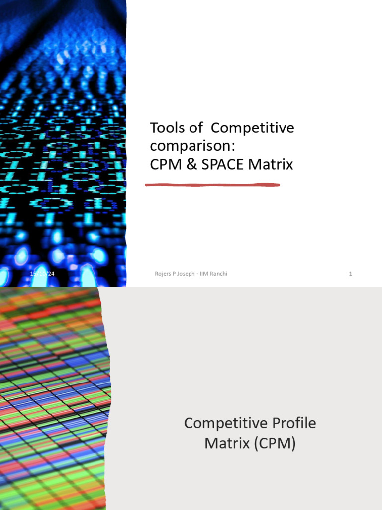 Competitive Profile Matrix Overview | PDF | Elasticity (Economics) | Demand