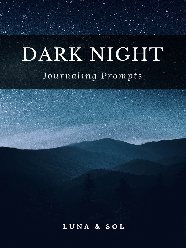 Freebie Dark Night Journaling Prompts | PDF