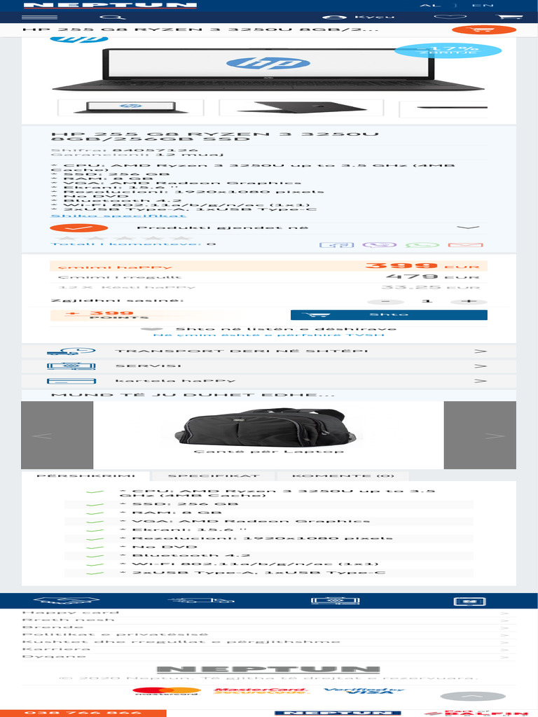 Hp 255 g8 Ryzen 3 3250u 8gb256gb Ssd | PDF