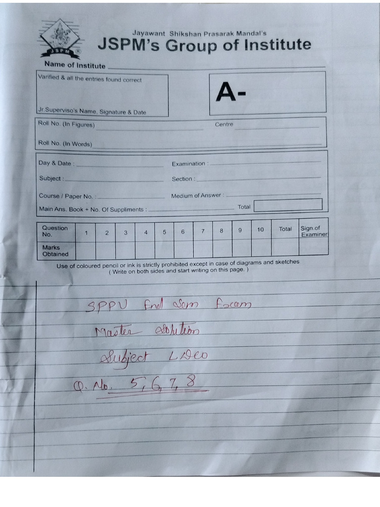 Unit 5,6,7,8 Endsem Solution | PDF