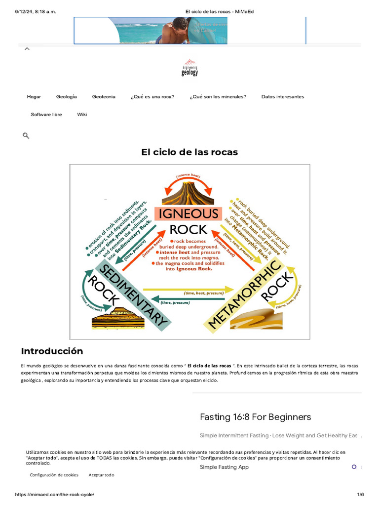 El Ciclo de Las Rocas - MiMaEd | PDF | Roca (geología) | Roca ígnea