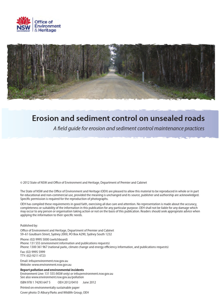 Dirt Road Erosion Control Guide | PDF | Road | Erosion