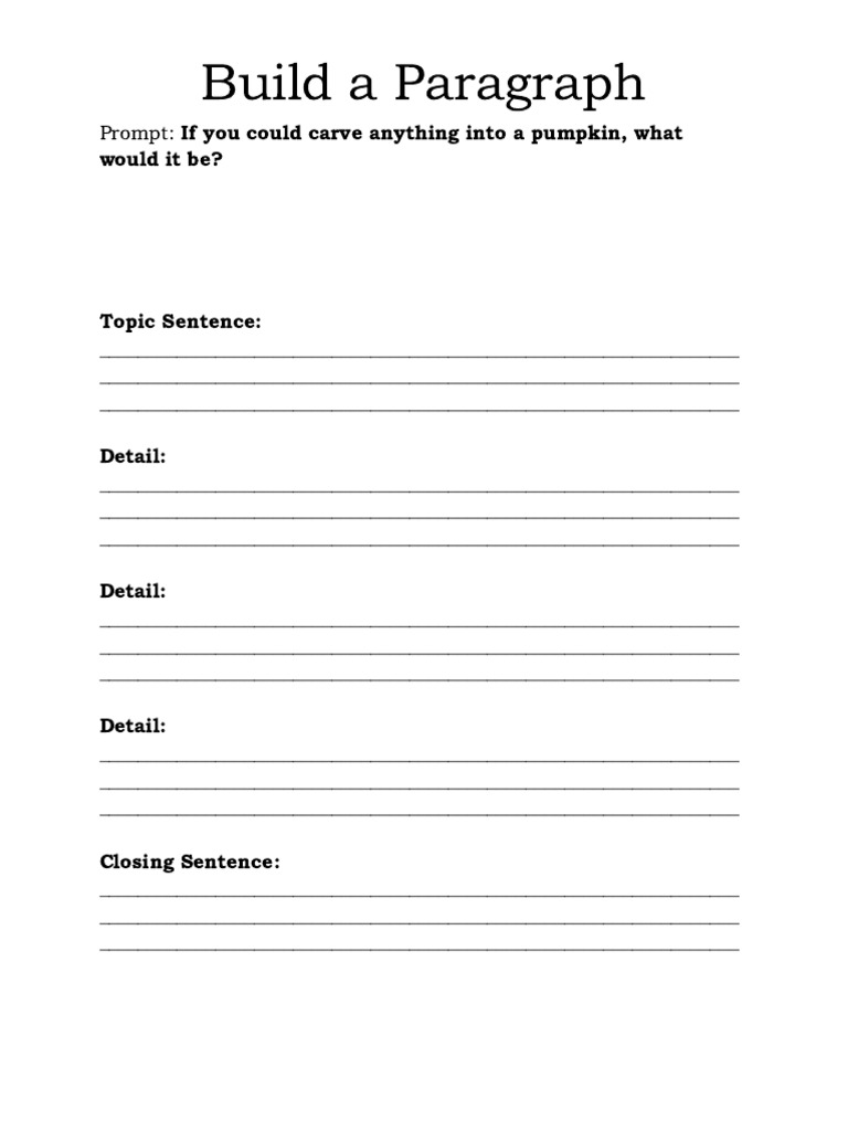 Fall Paragraph Writing Prompts | PDF