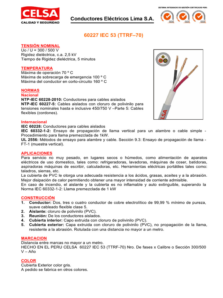 UL 2556: Cables y Normas Técnicas | PDF | Electricidad | Ingenieria ...