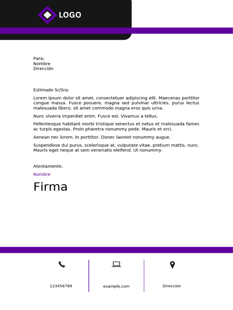 Membrete Morado | PDF