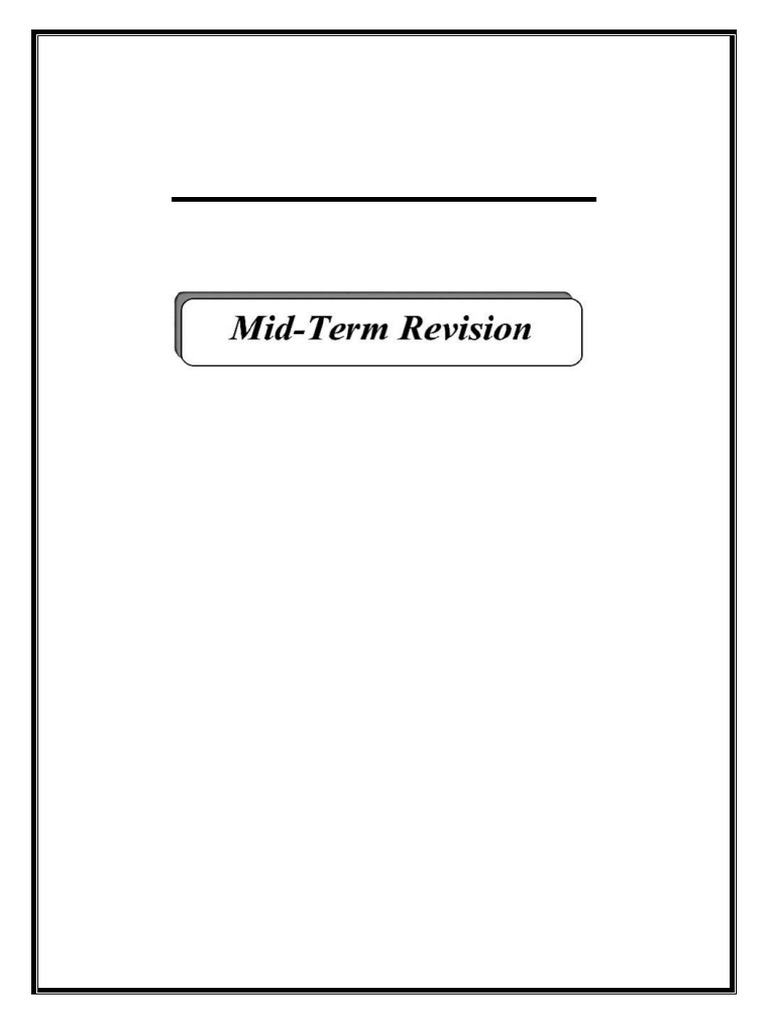 صحية Midterm 2025 | PDF