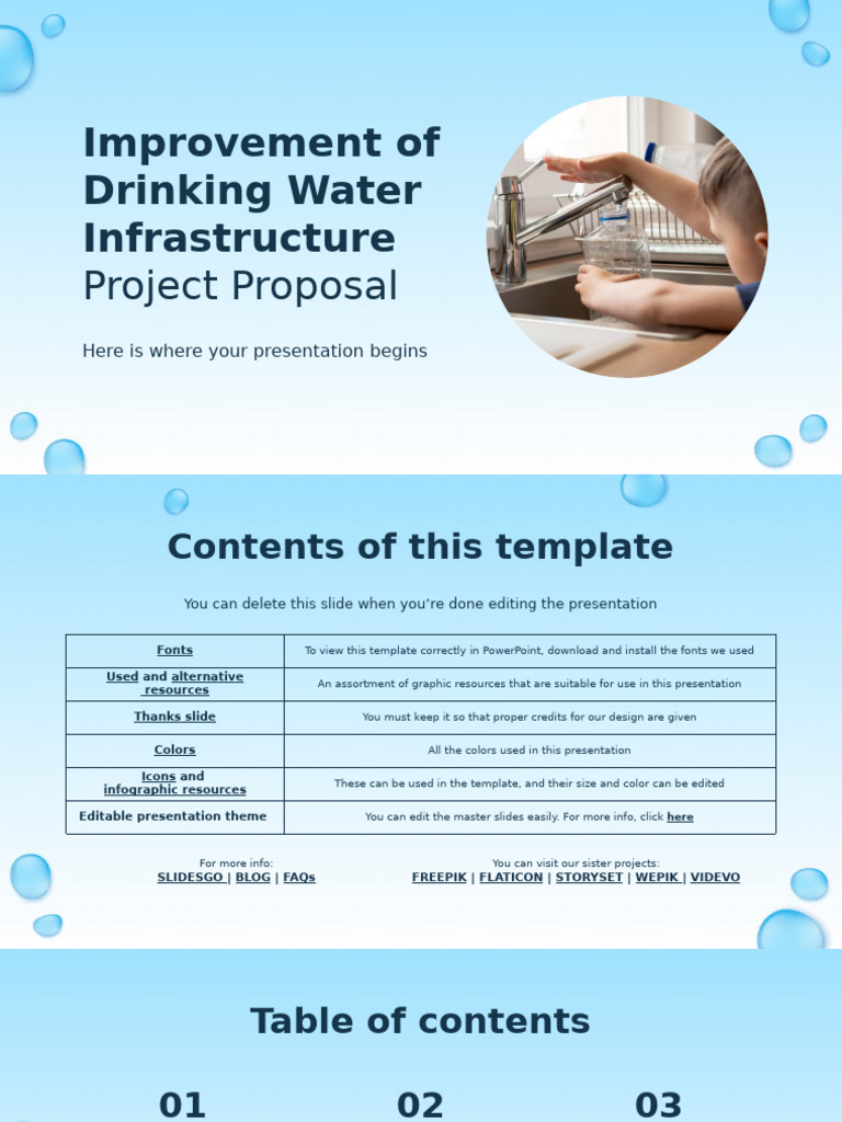 Drinking Water Infrastructure Proposal | PDF | Expense | Customer ...