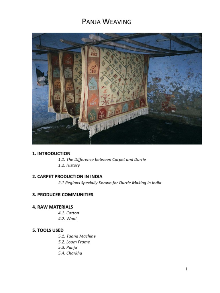 Panja Weaving Extended Documentation | PDF | Weaving | Loom