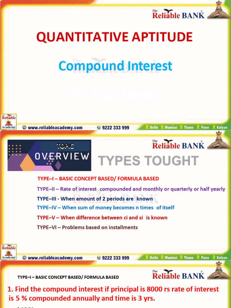 Compound Interest 1 | PDF | Compound Interest | Interest