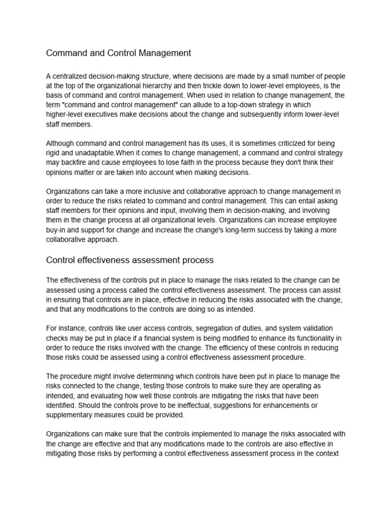 Command and Control Management | PDF | Security | Computer Security