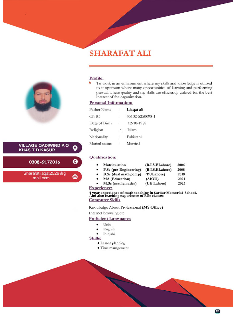 sharafat ali (1) | PDF