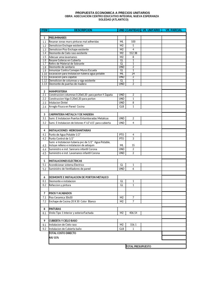 Anexo VF Soledad | PDF | Ingeniería de Edificación