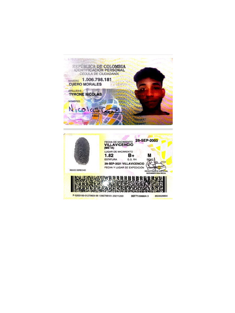 Documento de Identidad | PDF