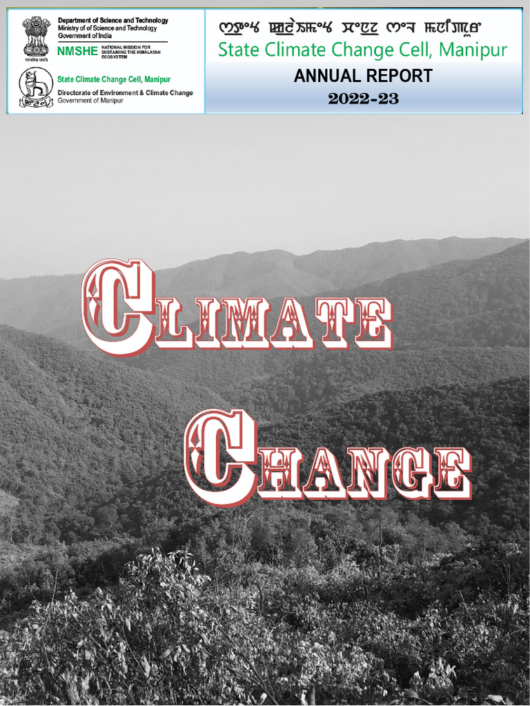Manipur Climate Change Annual Report 2022-23 | PDF | Capacity Building ...