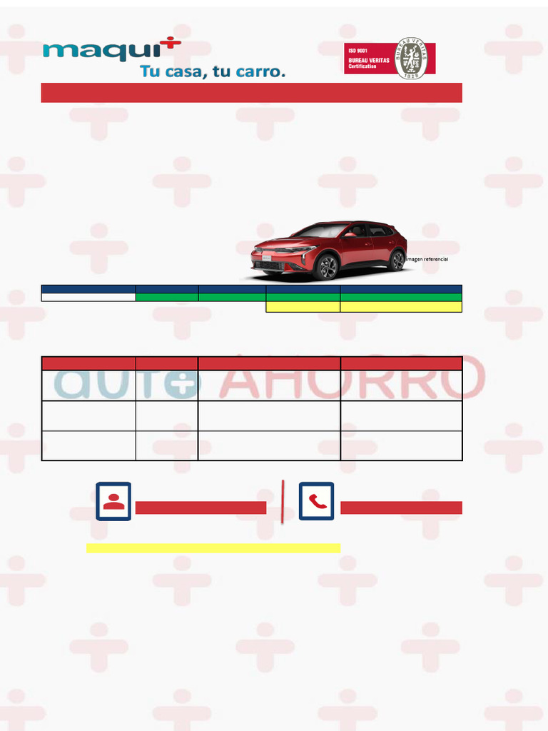 Proforma Maqui+ - Kia K3 C | PDF