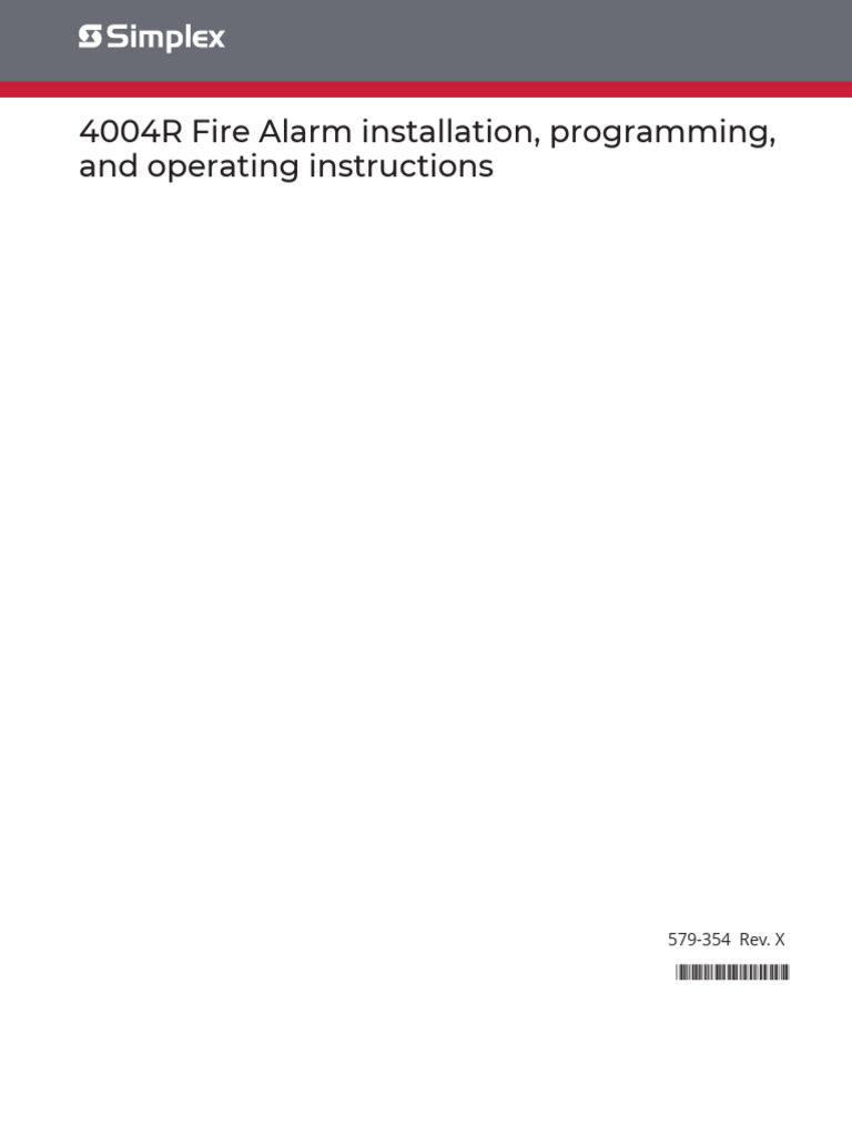 4004r | PDF | Fire Sprinkler System | Electricity