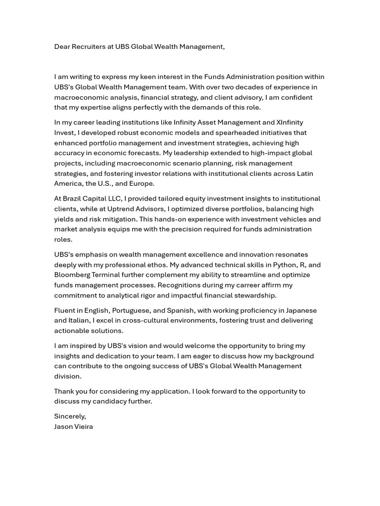 Cover UBS Global Wealth Management | PDF