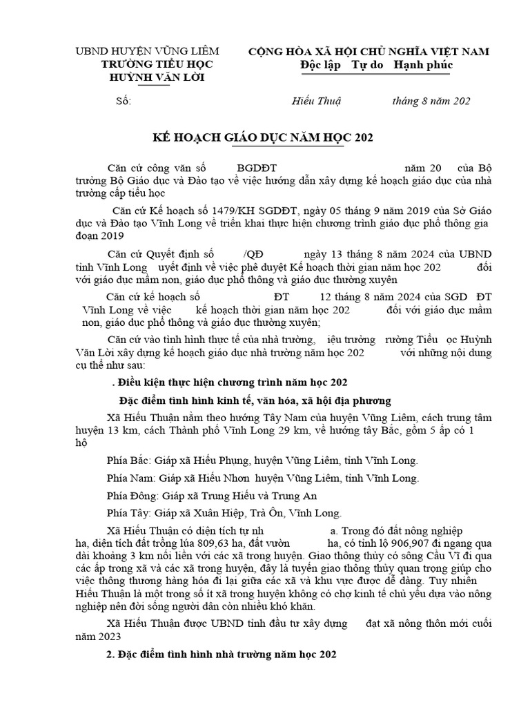 119. Kh Gd Nhà Trường 24-25 Hvl | PDF