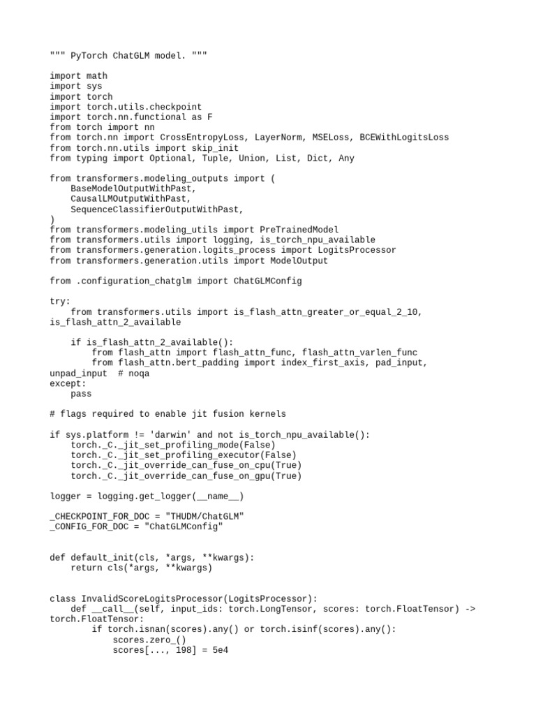 Modeling Chatglm | PDF | Computer Programming | Computing