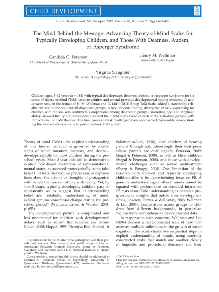 The Mind Behind The Message - Advancing Theory-of-Mind Scales For ...