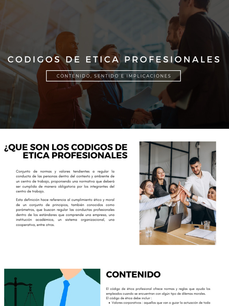 Códigos de Ética Profesional: Guía y Normas | PDF | Moralidad