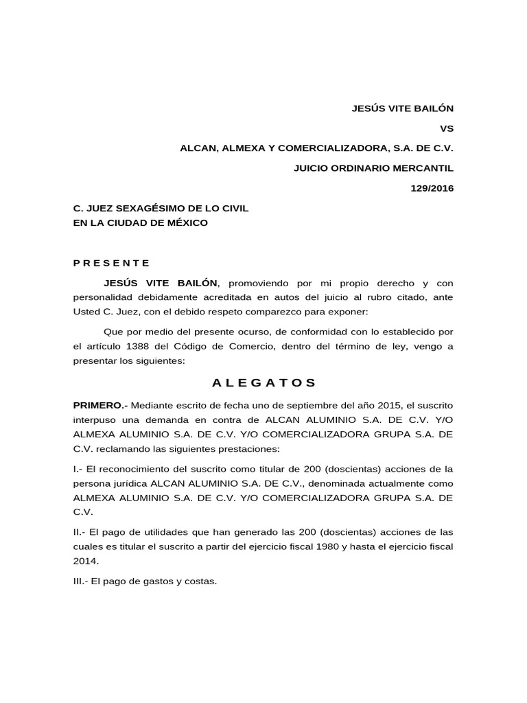 ALEGATOS | PDF