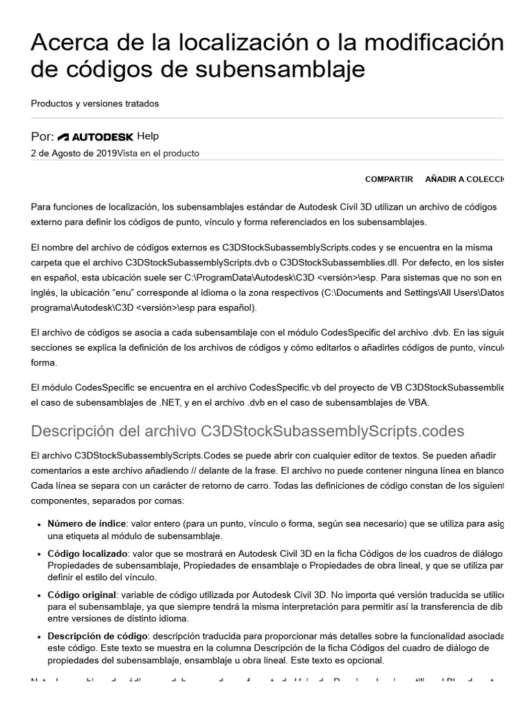 Acerca de La Localización o La Modificación de Códigos de Subensamblaje ...