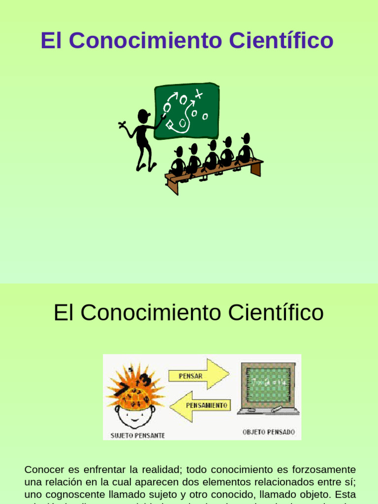 Que Es El Conocimiento | PDF | Conocimiento | Método científico