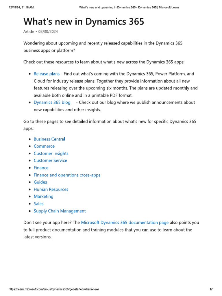 What's new in Dynamics 365 | PDF