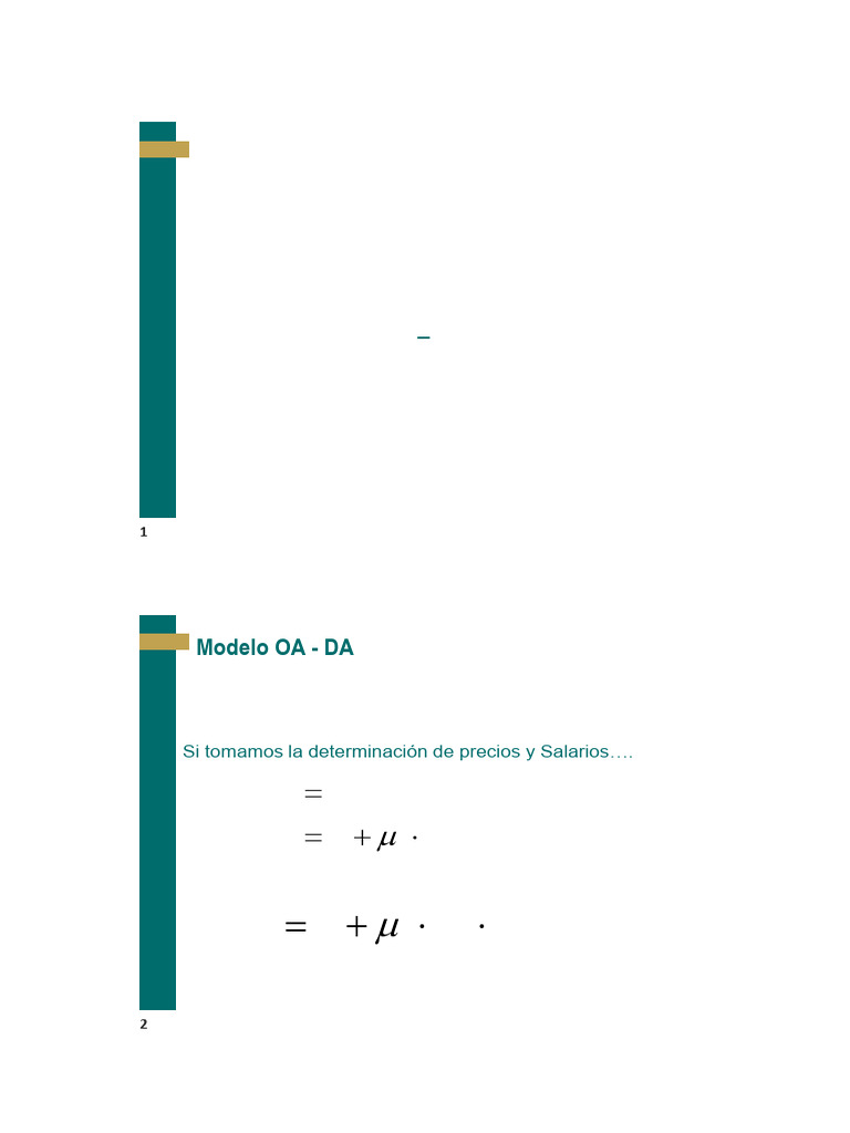 Clase OA DA | PDF | Macroeconómica | Oferta (economía)