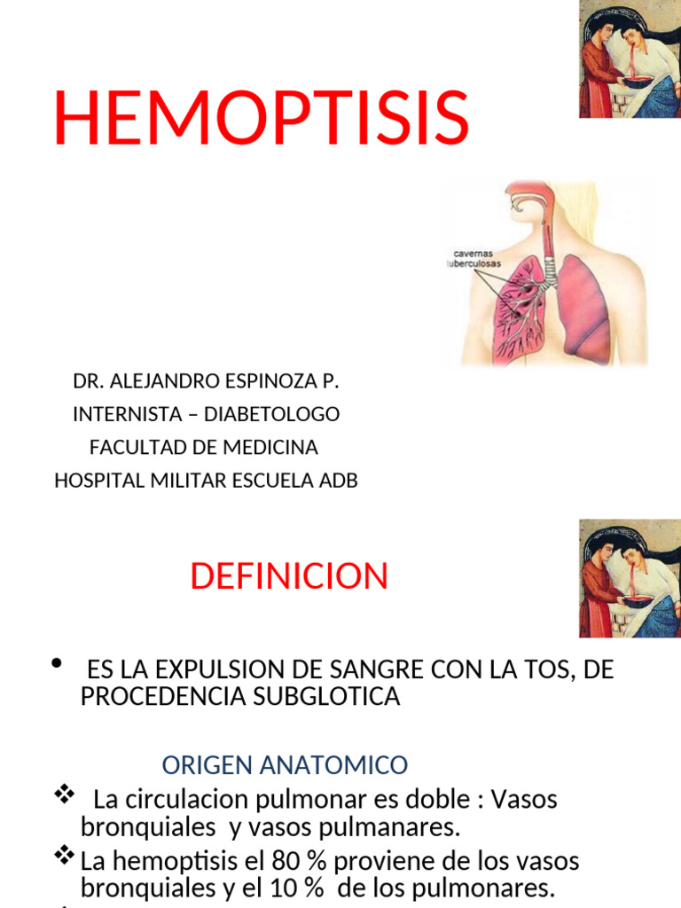 Hemoptisis: Causas y Tratamiento | PDF | Tos | Enfermedades respiratorias