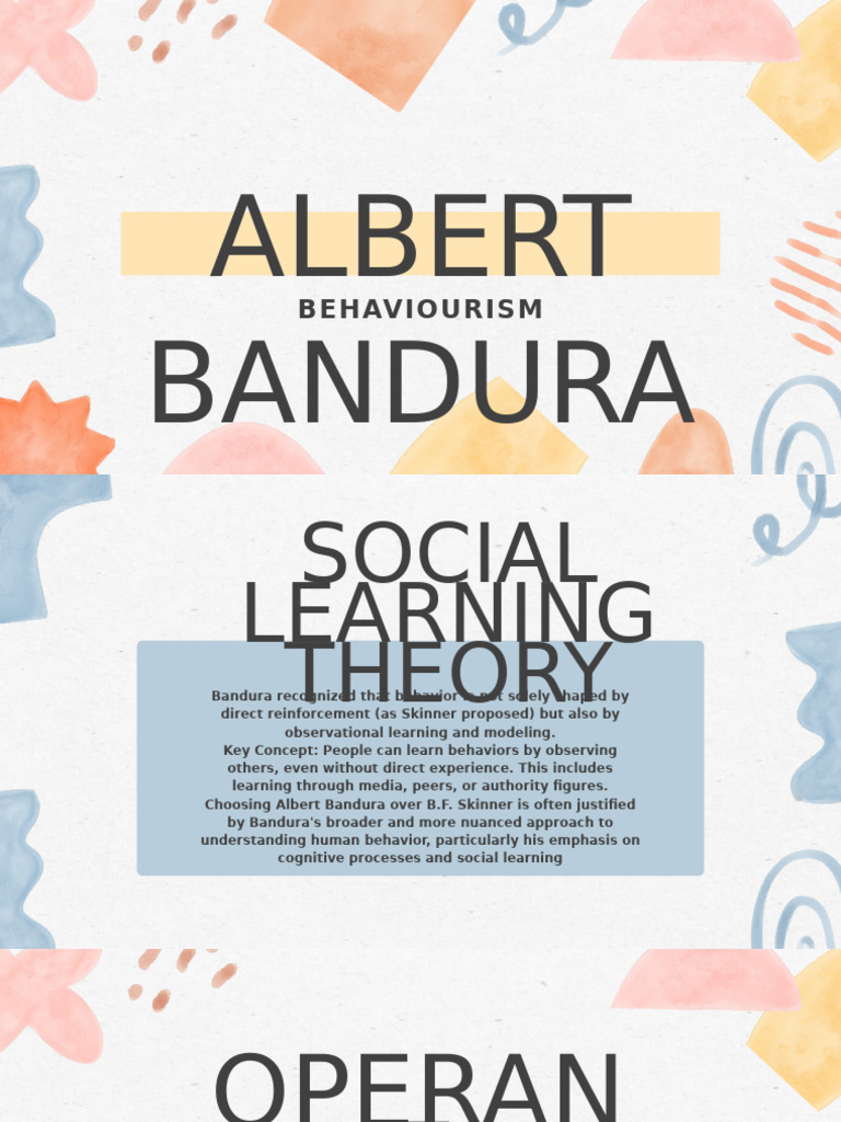 Albert Bandura | PDF | Behaviorism | Behavior
