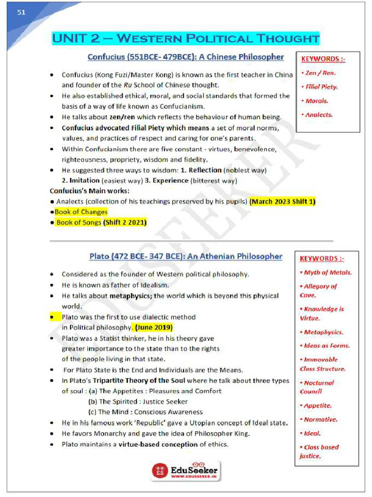 Western Political Thoughts | PDF