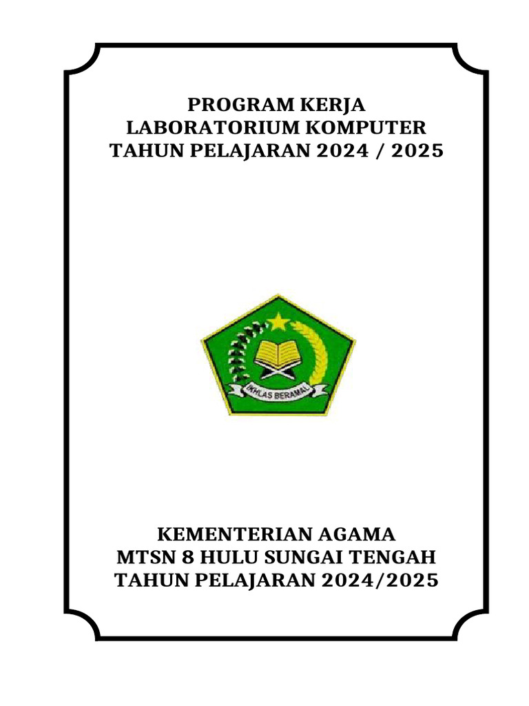 Program Kerja Laboratorium Komputer | PDF