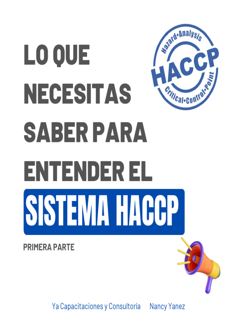 Comprendiendo El Sistema Haccp | PDF | Análisis de Riesgo y Puntos Críticos de Control
