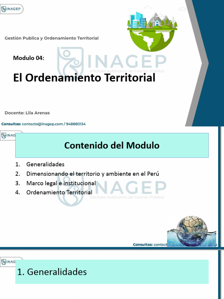 Modulo 04 El Ordenamiento Territorial | PDF