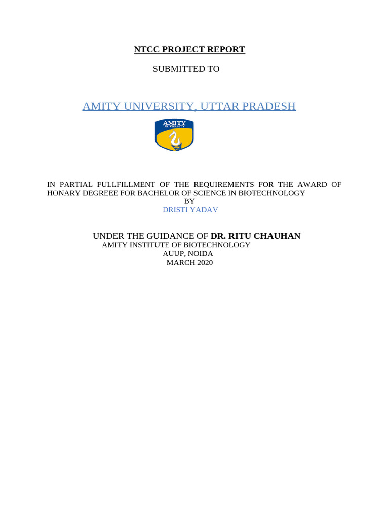 Ntcc Final Report | PDF | Artificial Intelligence | Intelligence (AI) & Semantics