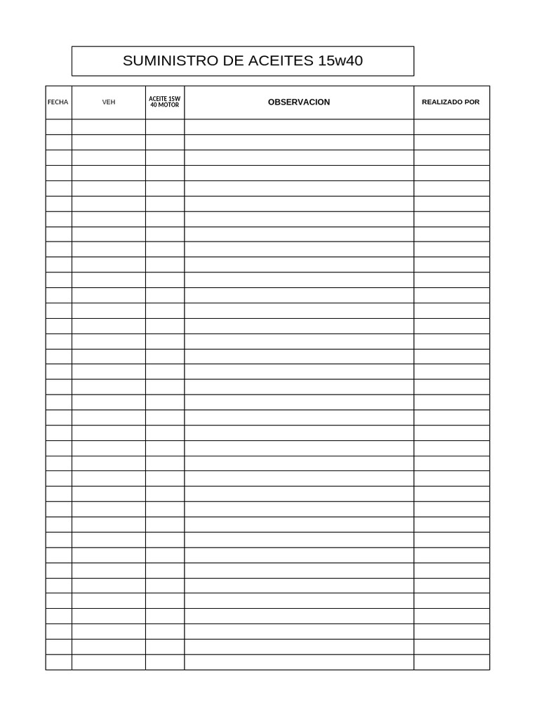 Formato Aceite | PDF