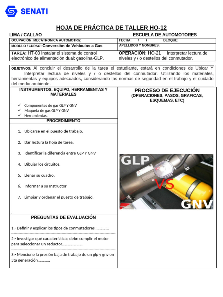 H. T. DIFERENCIAS GLP Y GNV | PDF
