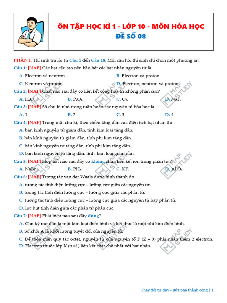 Bộ Đề Cki - Lớp 10 - Đề 8 | PDF