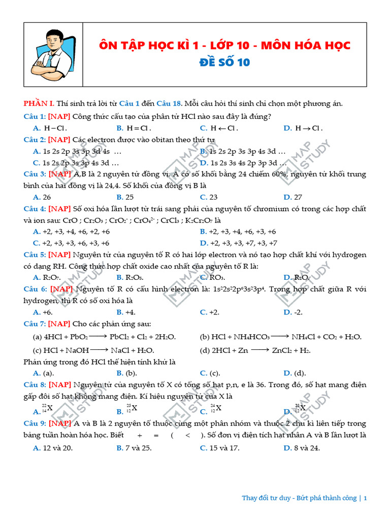Bộ Đề Cki - Lớp 10 - Đề 10 | PDF