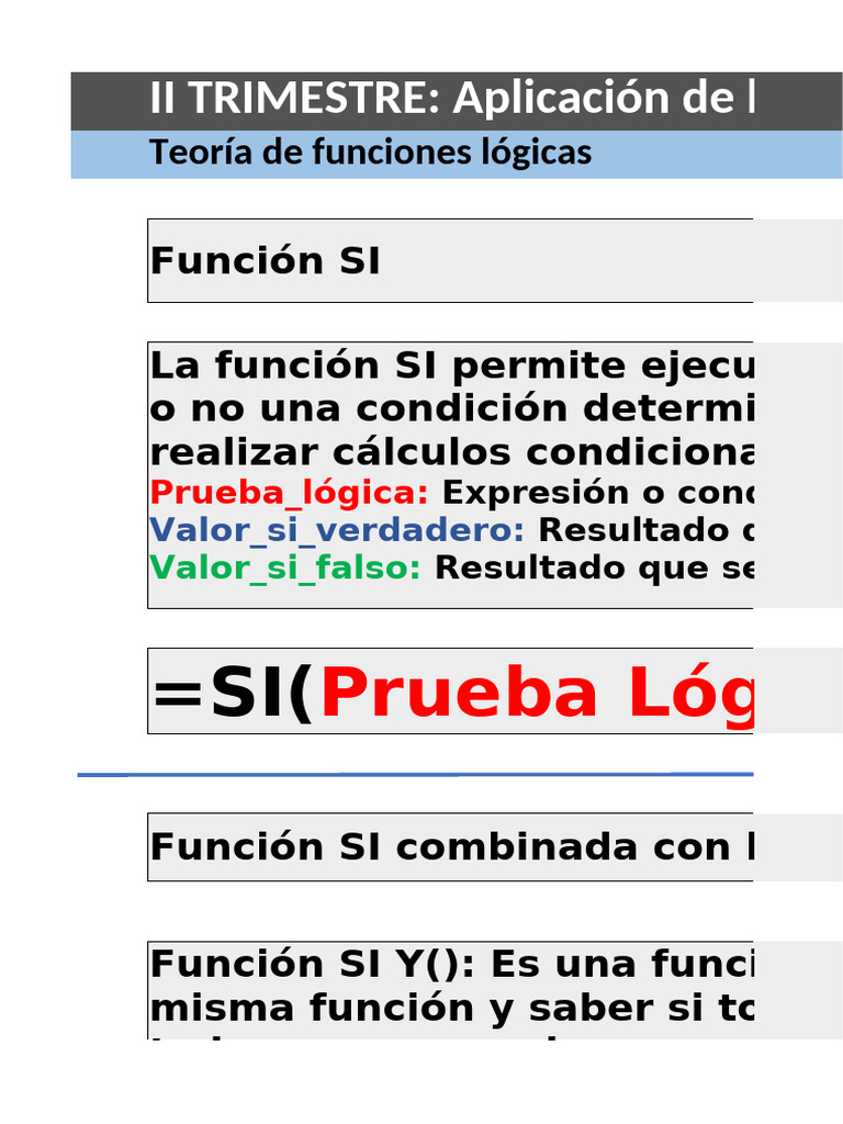 Ejercicios de Funciones Lógicas Resolver Décimo | PDF