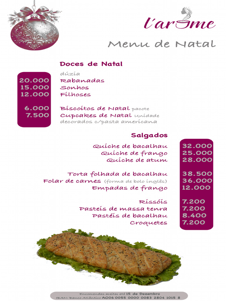 L'Arome - Menu de Natal Pag01 | PDF