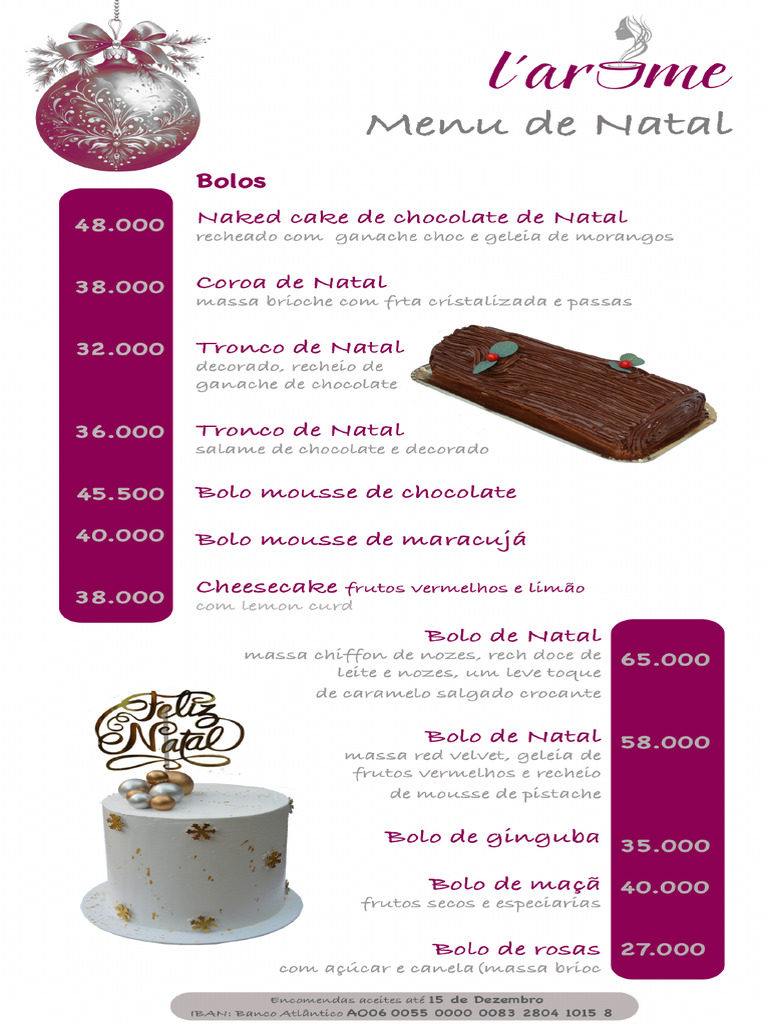 L'Arome - Menu de Natal Pag02 | PDF