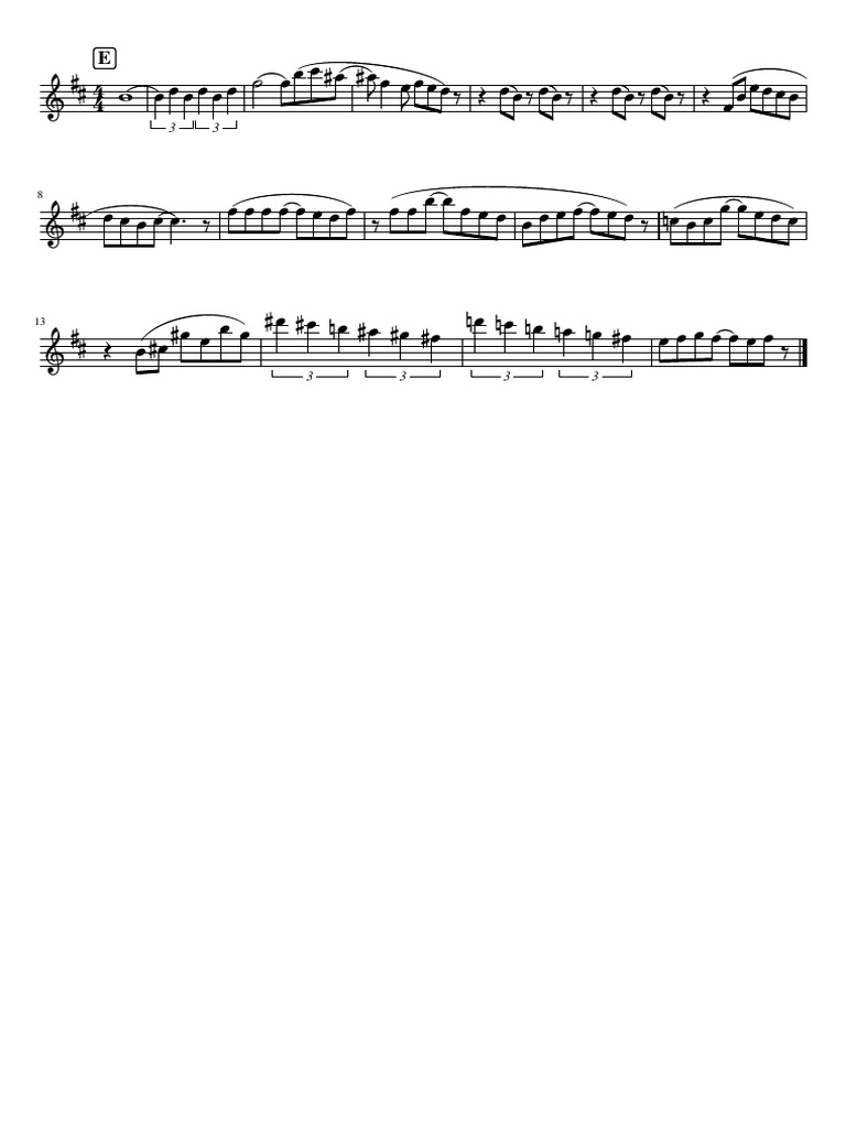 Impro Sax Alto Sunny E | PDF