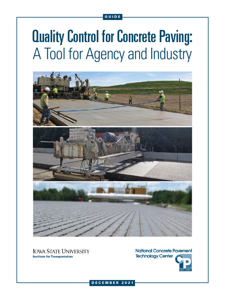 Concrete Paving Quality Control Guide | PDF | Concrete | Cement