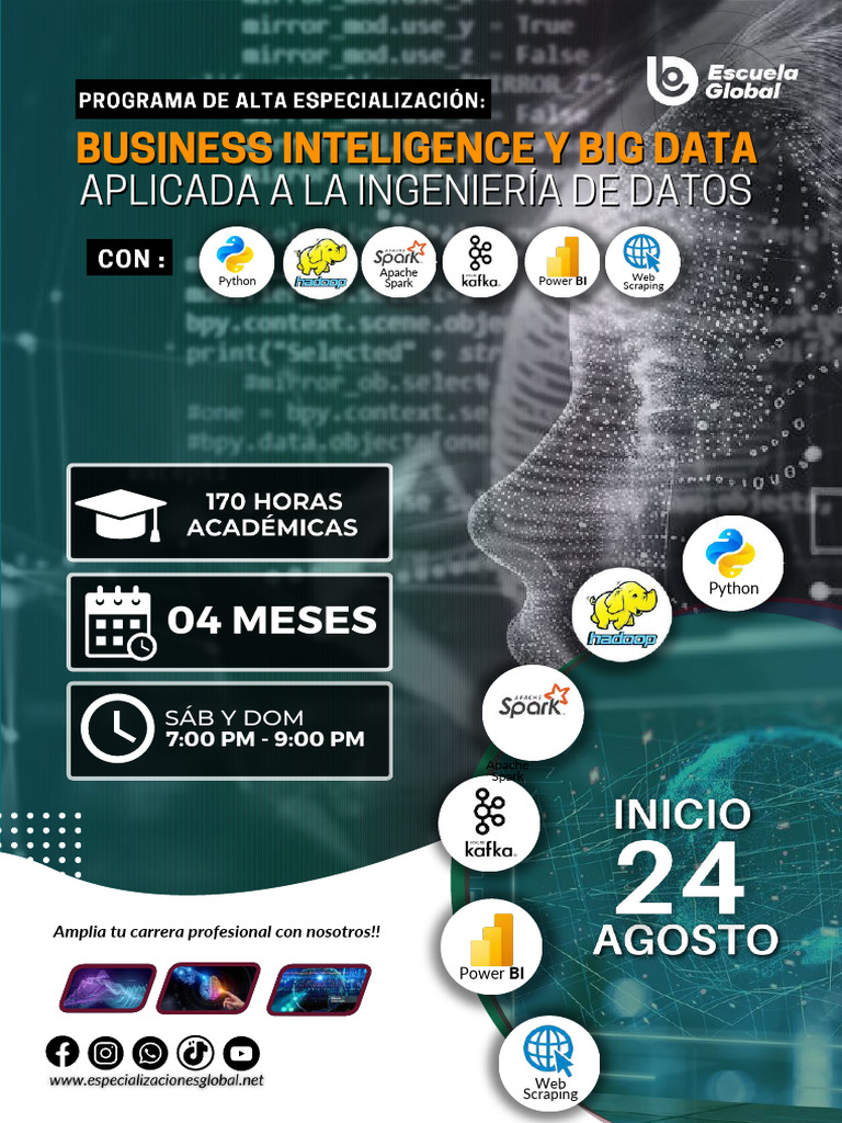 Especialización en Business Intelligence y Big Data | PDF | Big Data | Aprendizaje automático