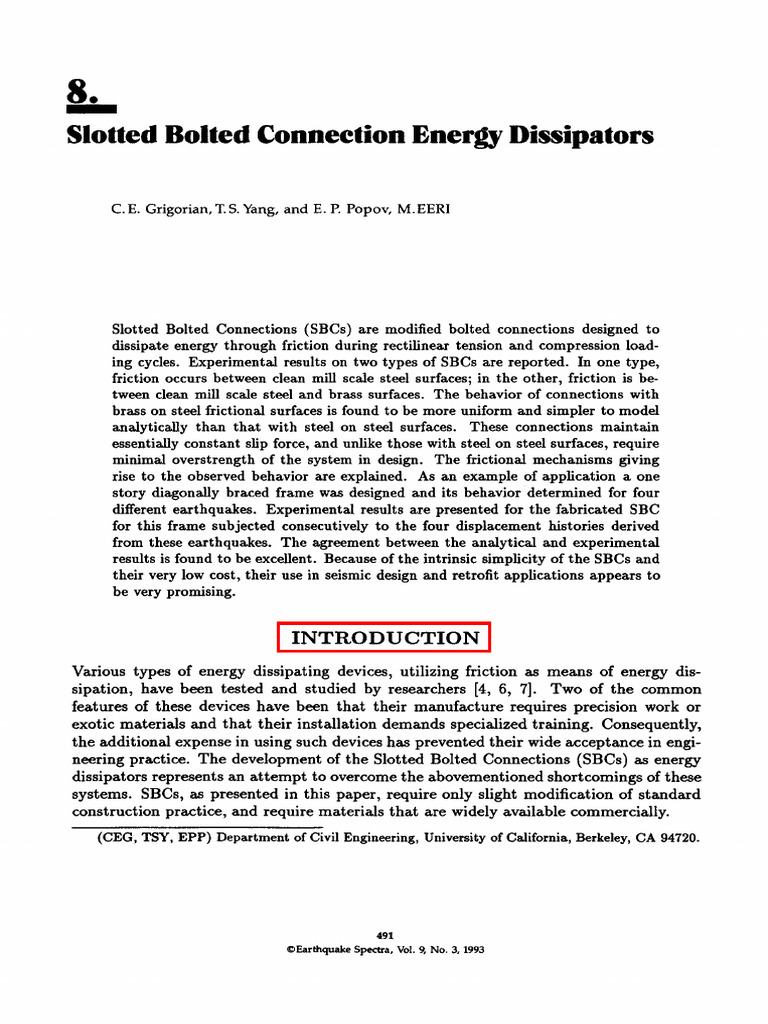 1993 - Friction Dissipation Devices | PDF